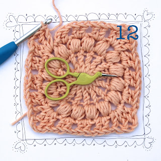 creJJtion: Crochet Square With Puff Stitch ~ Tutorial