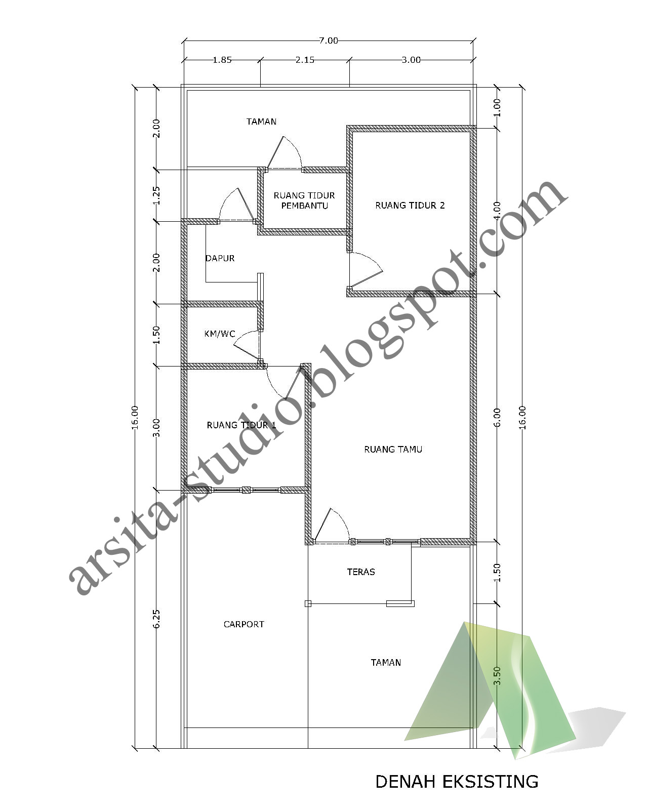 ARSITA STUDIO architecture: Desain Rumah Tinggal