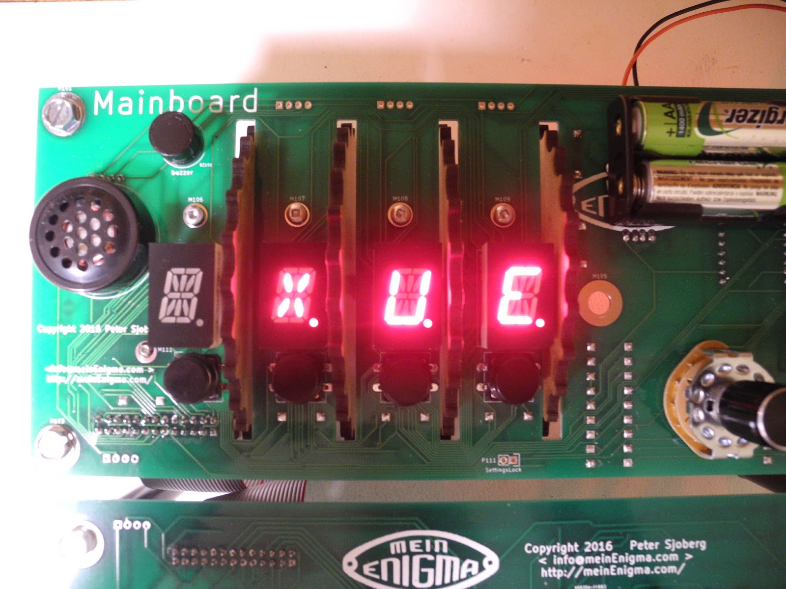 Jeff Tranter's Blog: The MeinEnigma Enigma Machine Kit - Message ...