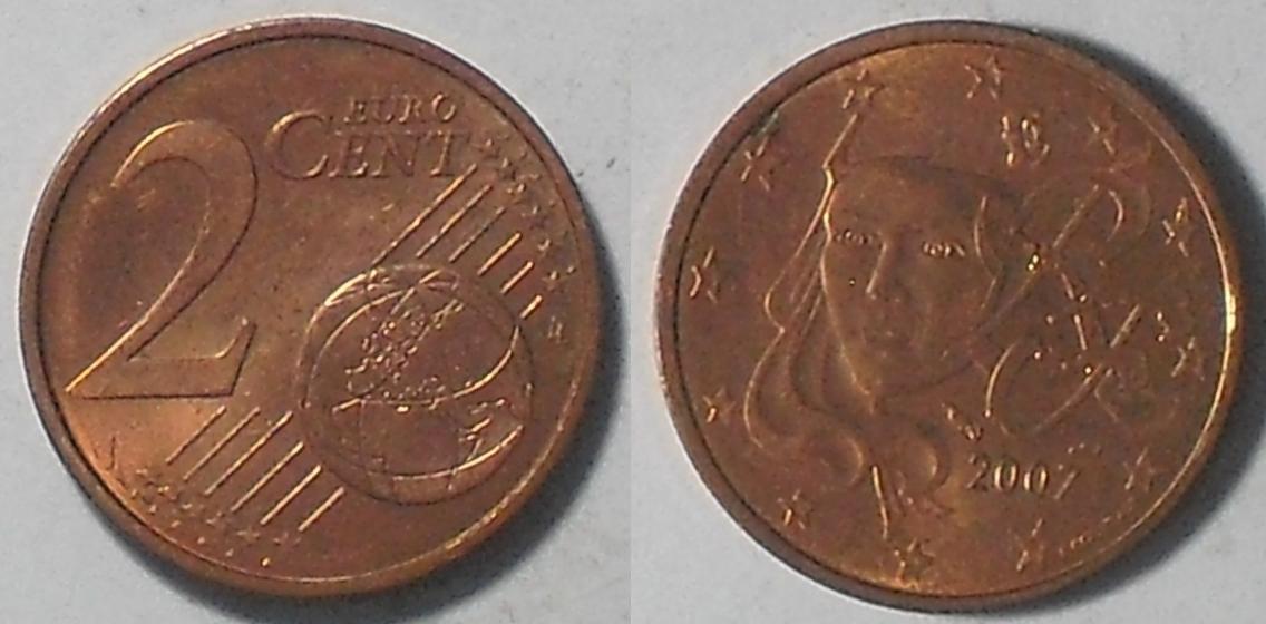 My coin collection: Euro: France cents