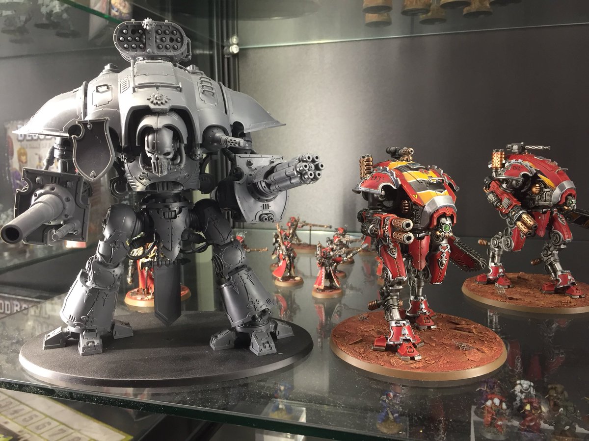 El Descanso del Escriba: Comparativa de tamaño para un Knight Armiger ...