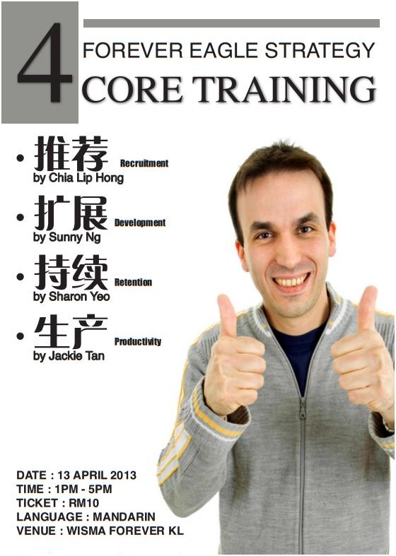 I am Julia Tan: 那天出席的Forever Living - 4 Core Training @ Taman Maluri ...