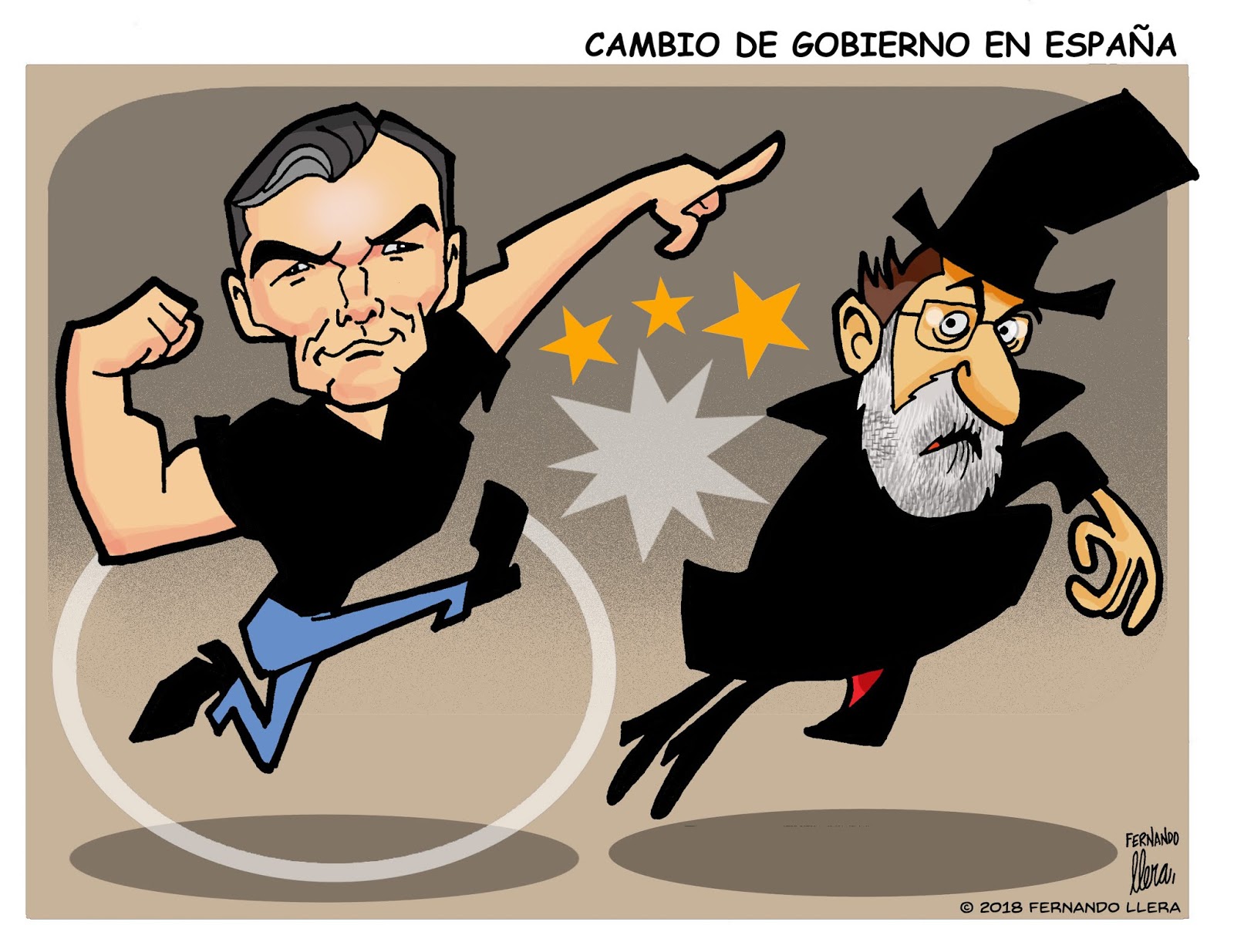 Fernando Llera Blog Cartoons: Pedro Sánchez sworn in as Spain's Prime ...