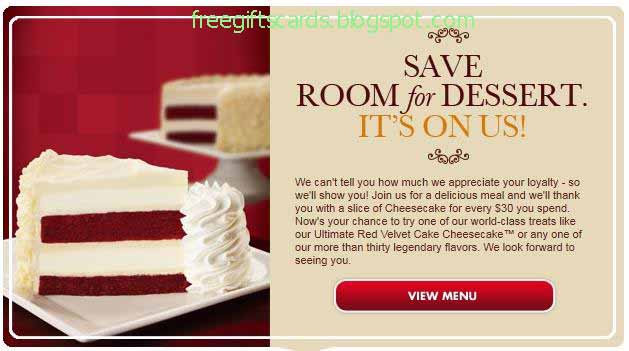 Discount Coupons and Promo Codes 2020: Cheesecake Factory Coupons