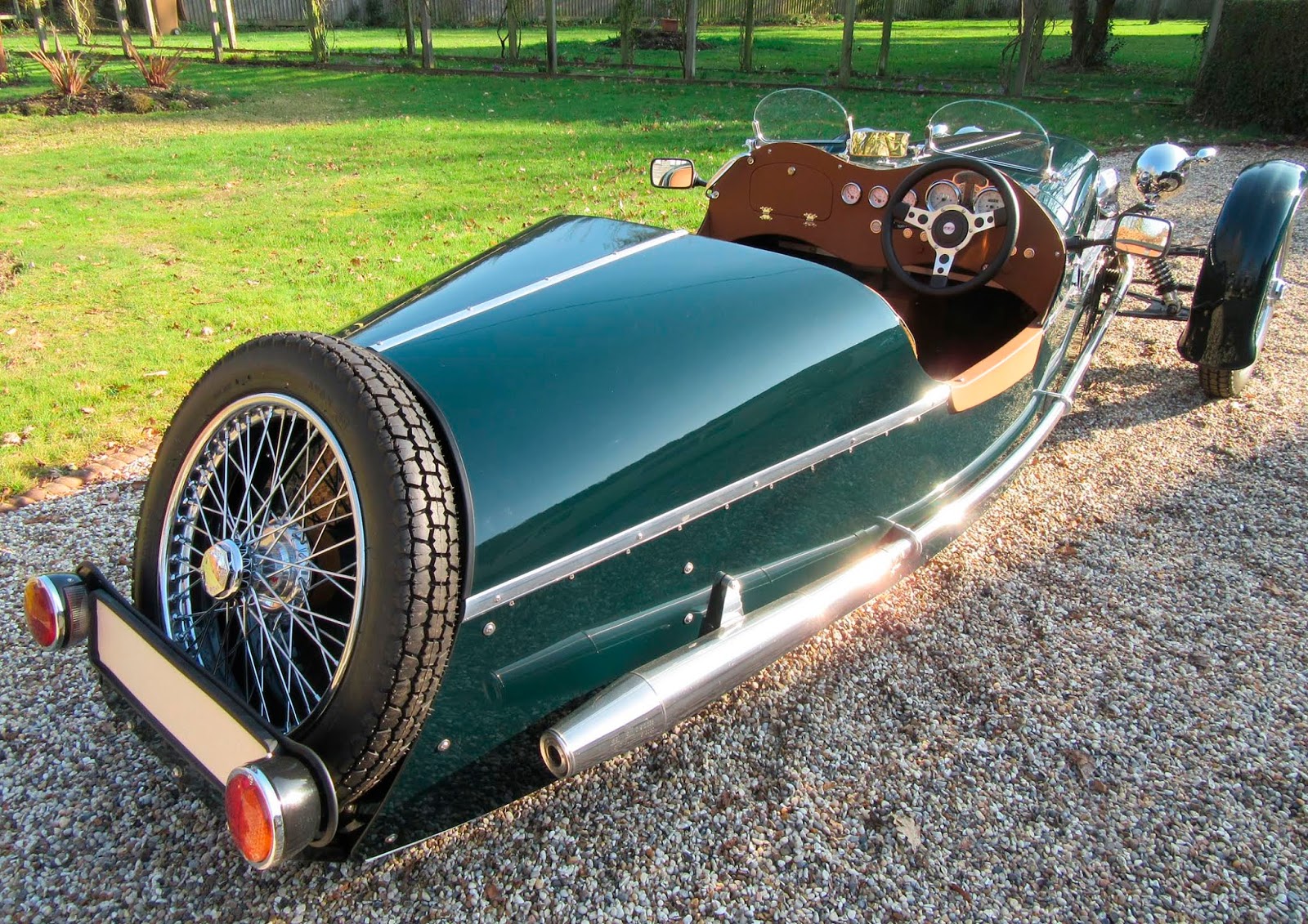 Aero Merlin MG 3 barrelback three wheeler: Alan's barrelback!