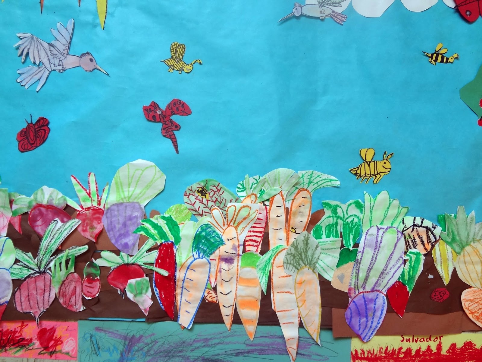The Talking Walls: Spring Garden Collaborative Paper Mural!