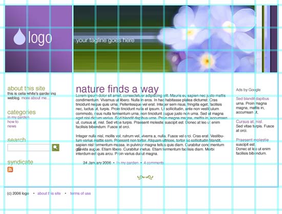 Bước 4: Thiết kế Layout với hệ thống lưới - Grid System | Diamond Hoàng