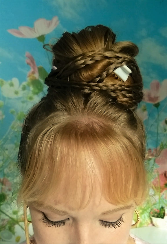 Braids & Hairstyles for Super Long Hair: Braided Lattice Bun