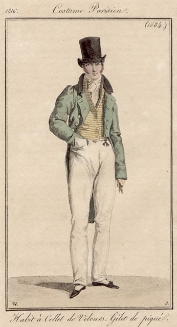 Zinne's Blog: Mens Regency Fashion 1815 - 1820