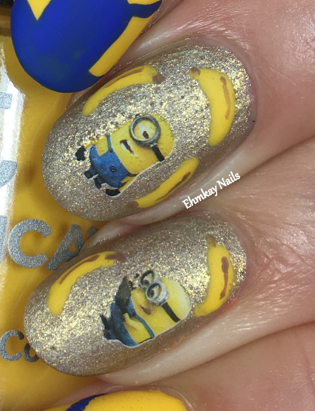 ehmkay nails: Despicable Me 3 Minion Nail Art