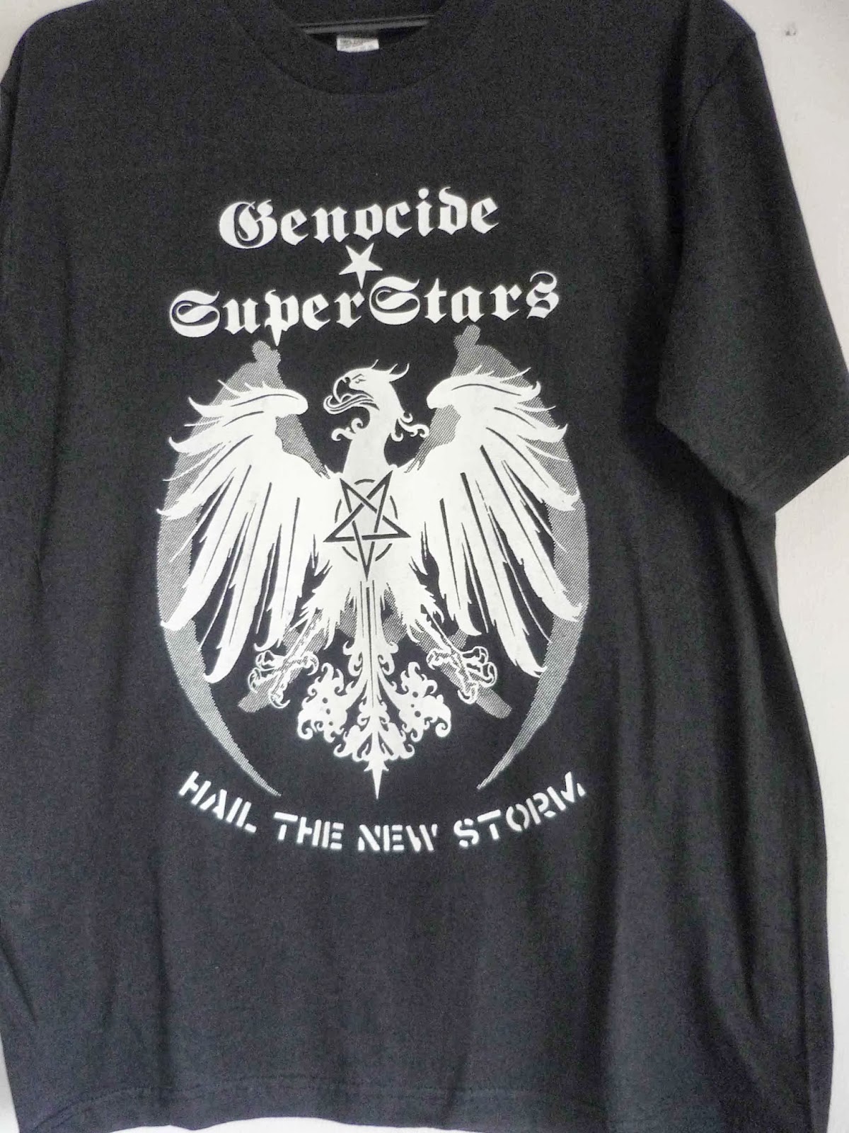 Black Seeds Records: GENOCIDE SUPERSTARS - Hail The New Storm T-shirt