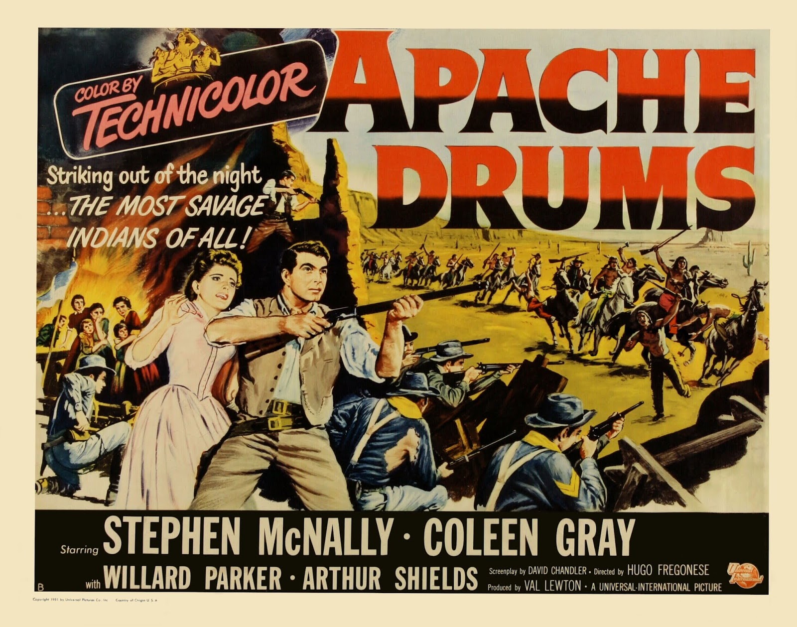 The Hitless Wonder Movie Blog: APACHE DRUMS