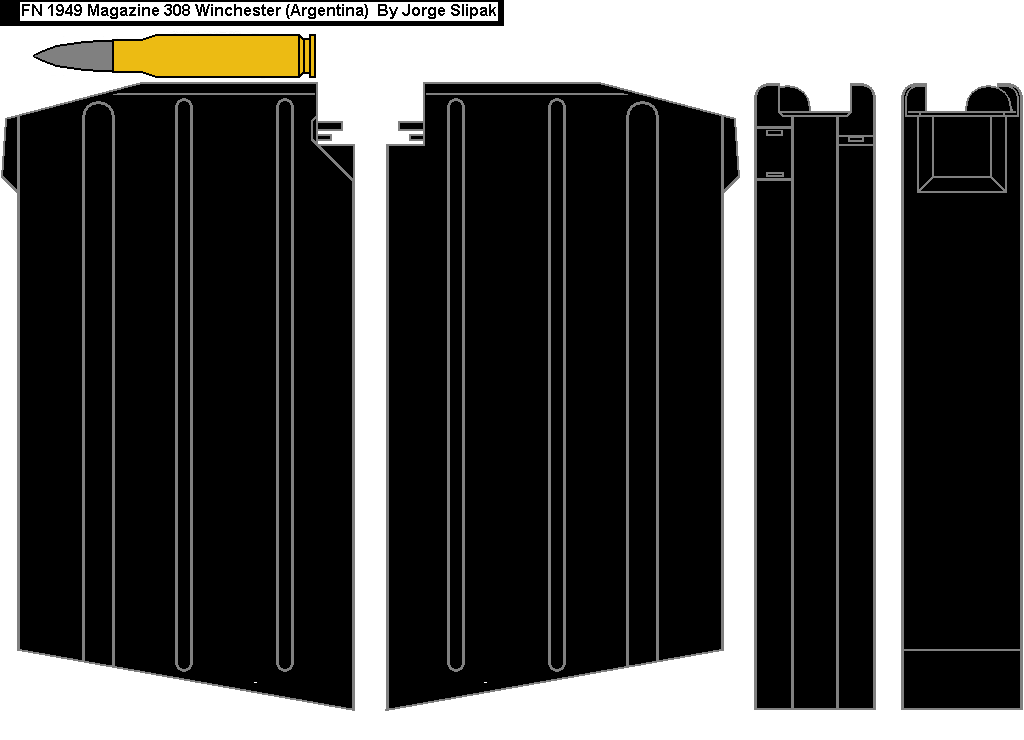 FN 49 INFANTRY RIFLE BLUEPRINTS