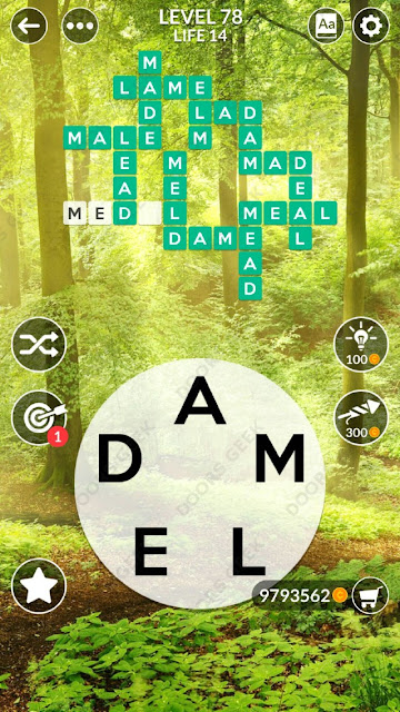 Wordscapes Level 78 Answers ~ Doors Geek