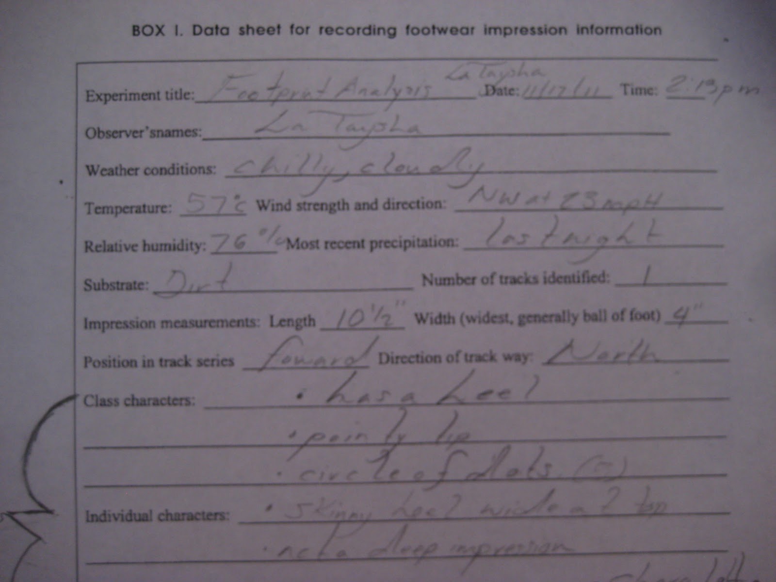Forensics: Footprint Analysis