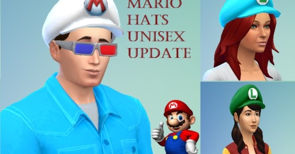 Mario Hats For Sims ~ Cepzid Sims