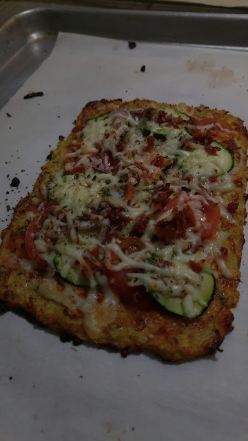 This Stitcher's Gotta Eat!!!! PURPLE Cauliflower Pizza Crust Recipe