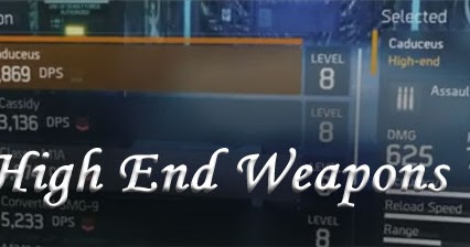 The Division: High End Weapons