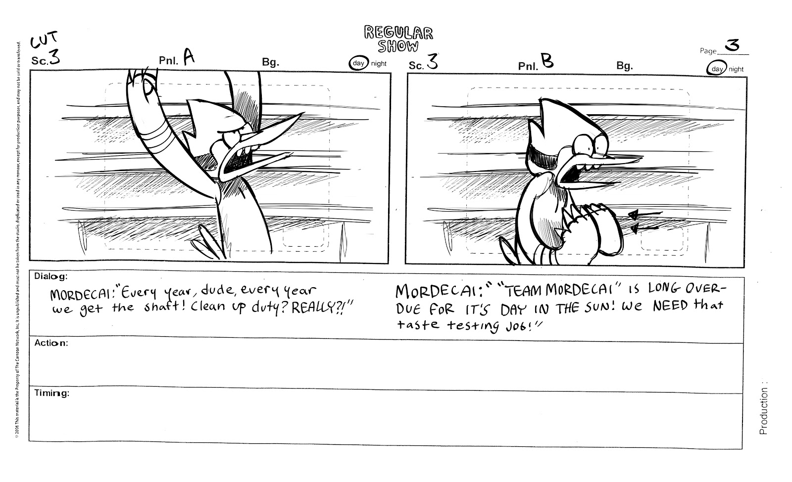 BOARDPEDDLER: Regular Show Storyboards.
