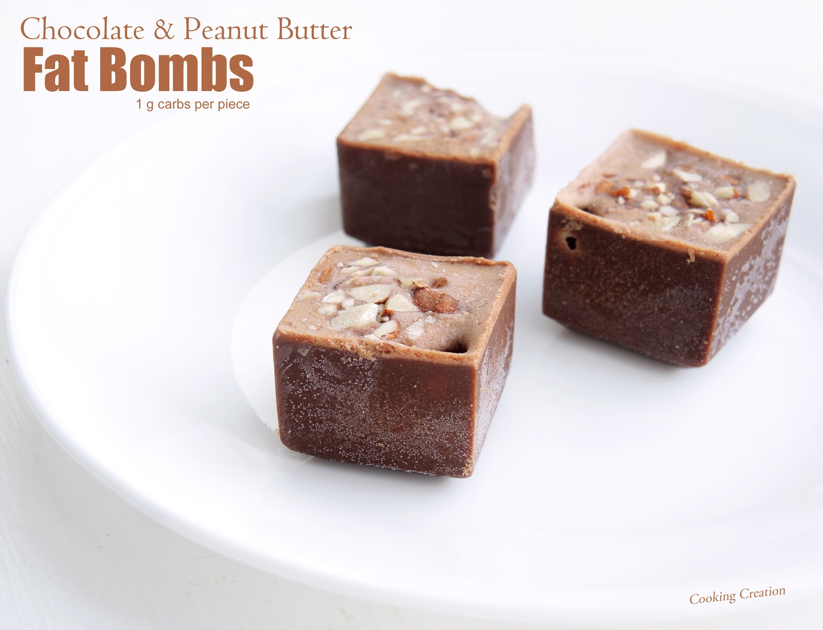 Cooking Creation: Chocolate & Peanut Butter Fat Bombs (Keto)