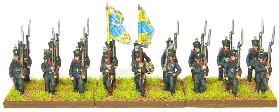 MacPhee's Miniature Men: Giant Commission -- Black Brunswickers