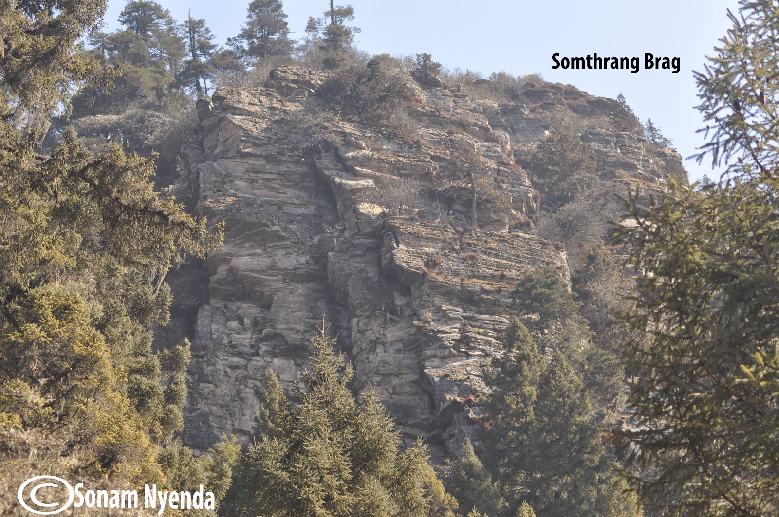 Sumthrang Monastery: Significance of Sombrang (sumthrang) Brag (cliff)