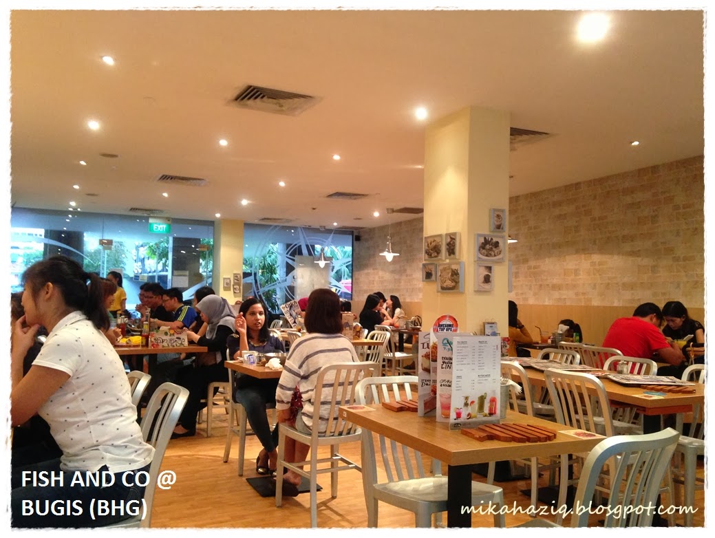 mikahaziq: Halal Food Singapore : Fish and Co Restaurant @ Bugis (BHG)