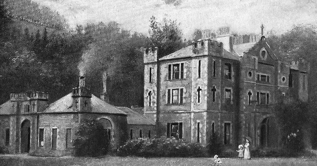 Tour Scotland: Old Photograph Stobs Castle Scotland