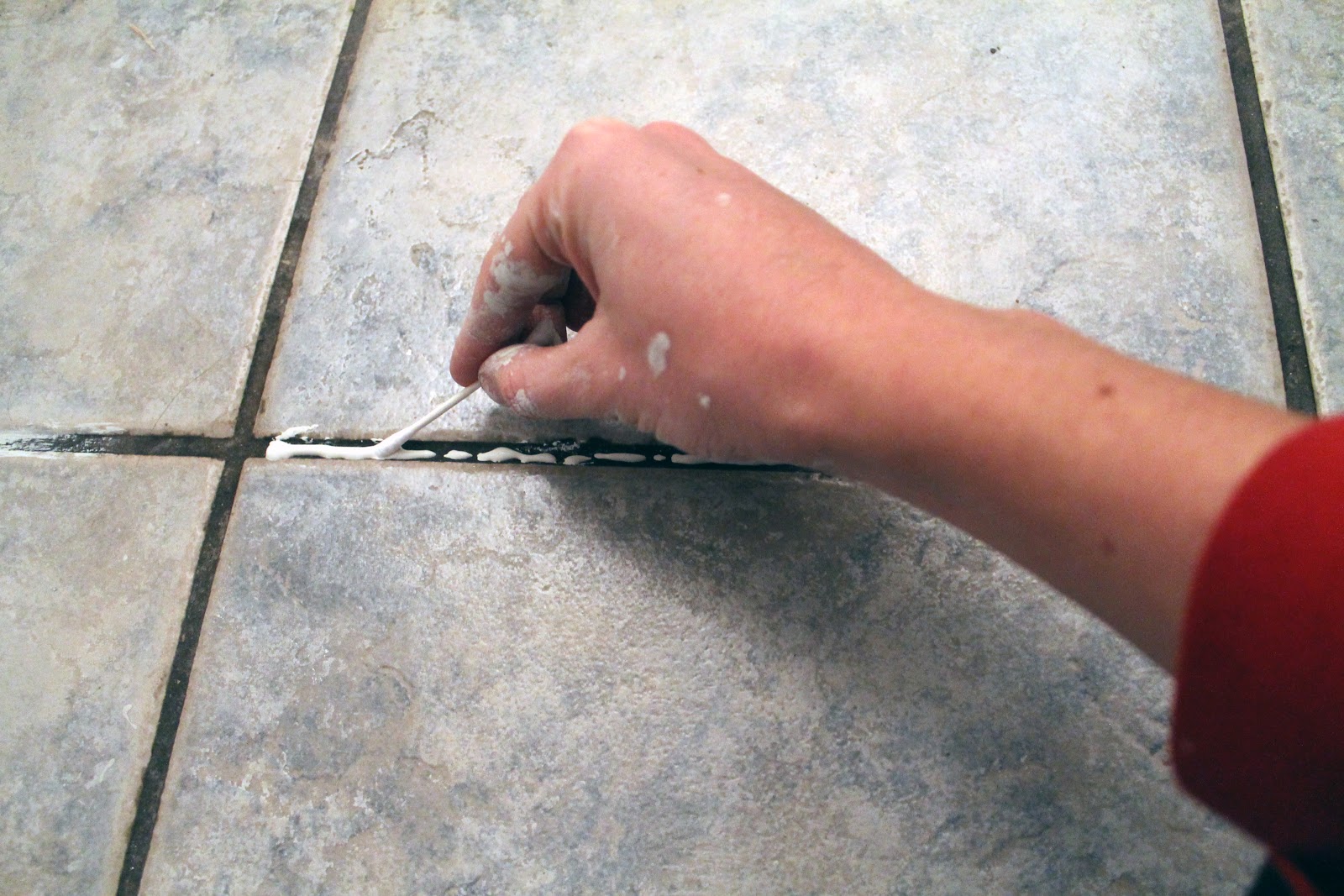 Taking Grout from Dark and Dingy to White and Bright - Chris Loves Julia