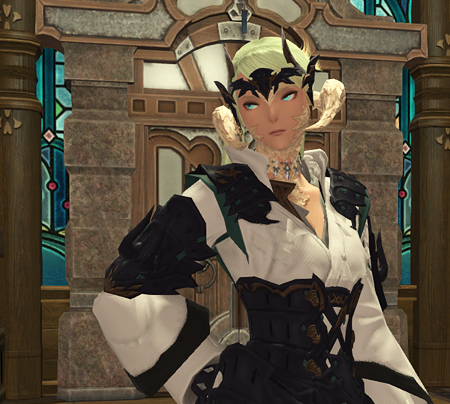 FFXIV Glamour Gallery: Au Ra Yasha of Healing Set