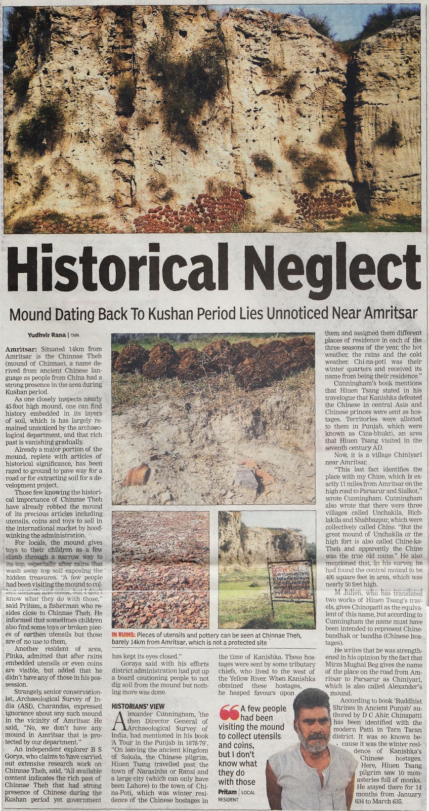 ONCE CHINESE RULED MAJHA AREA - Punjab Monitor