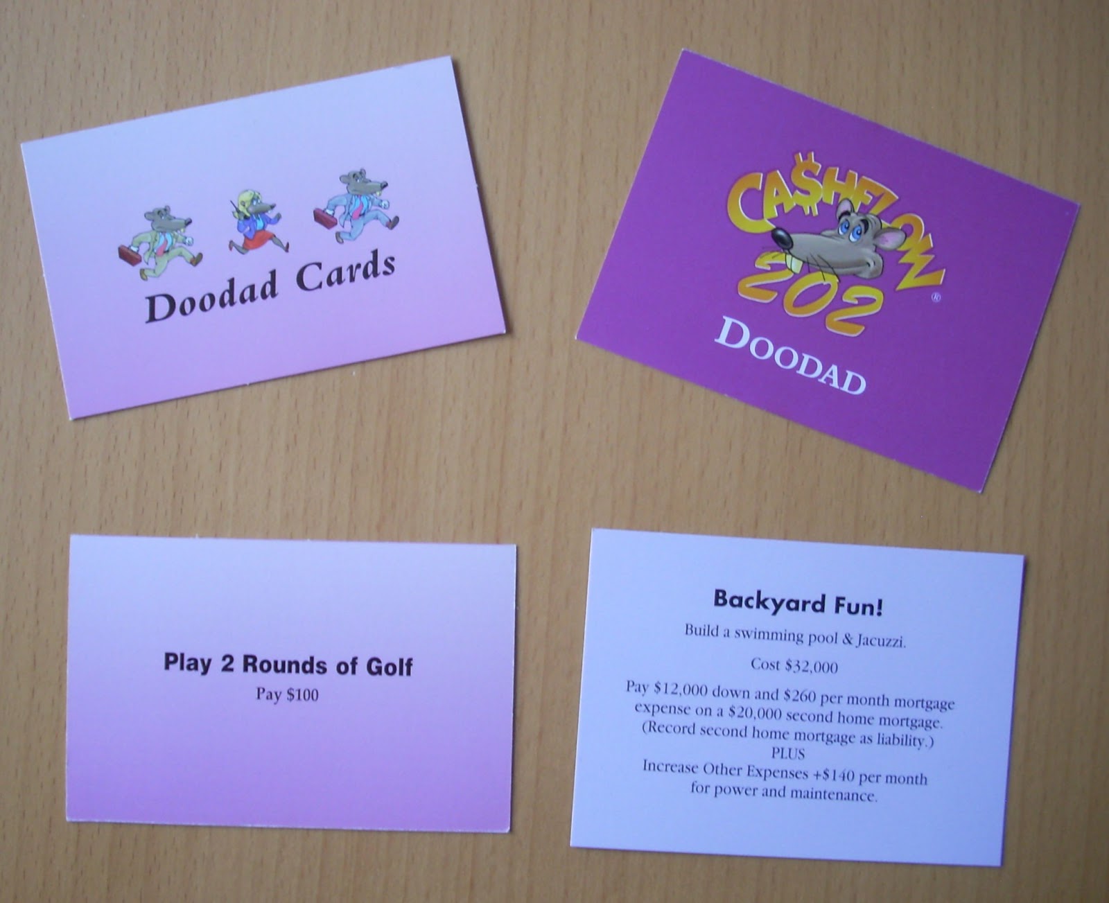 The Cashflow Game and Passive Income: Doodads