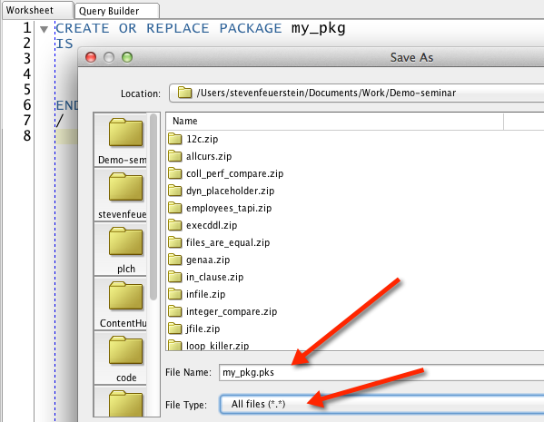 Plsql 101 Save Your Source Code To Files