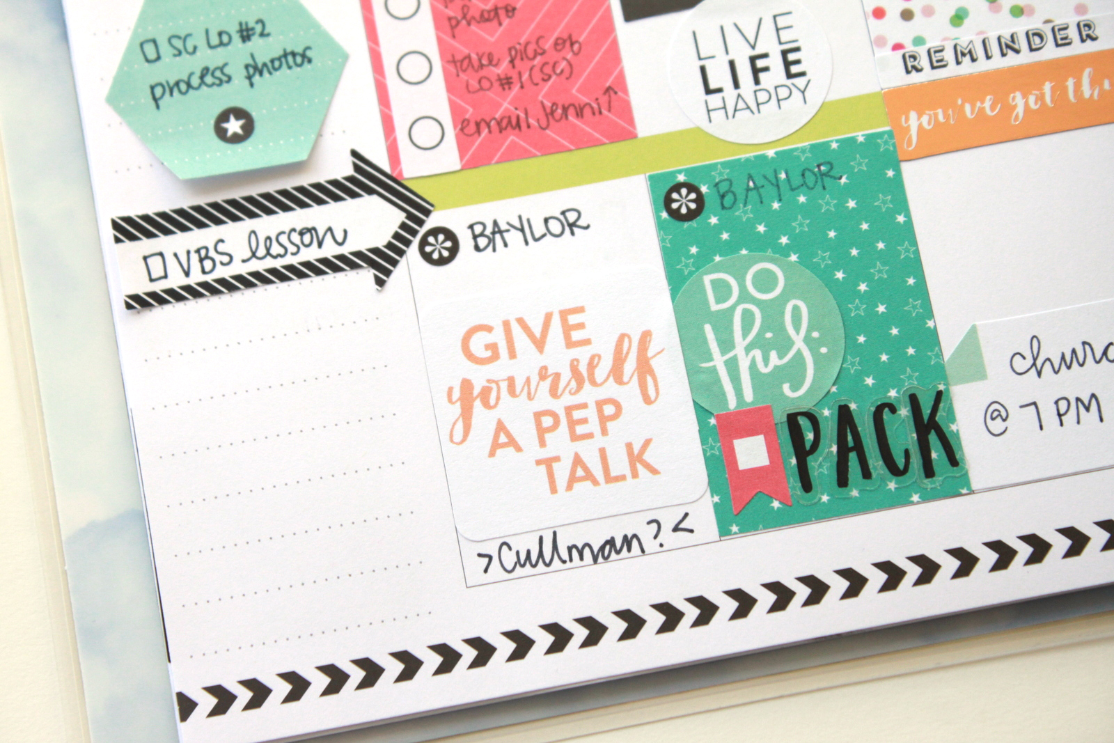 Crafty Scrapbooker: Planner Spread {mambi}
