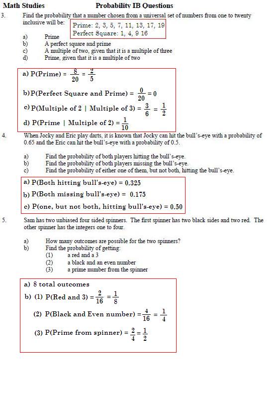 Southwest Math Studies Page Before Watching All Of The Probability
