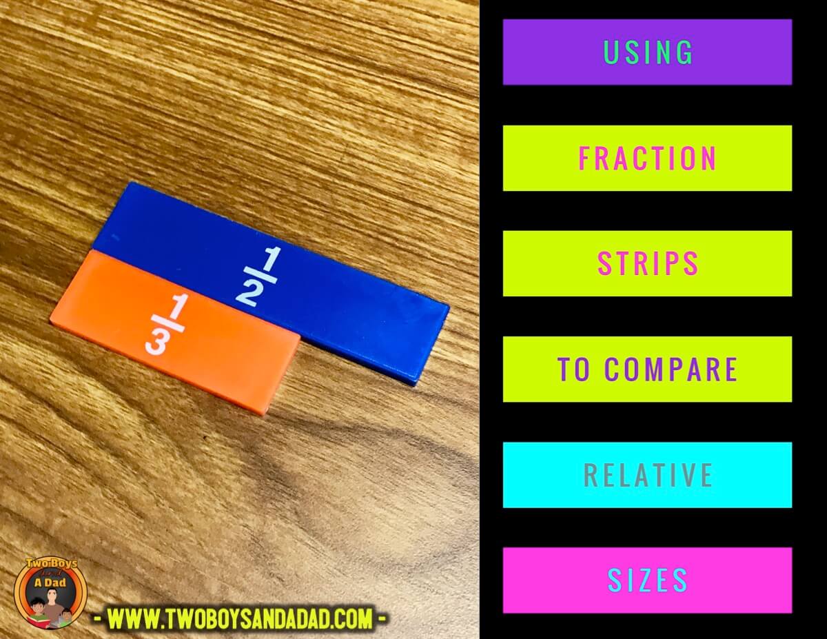Simple Ways to Compare Fractions with Manipulatives - Two Boys and a Dad