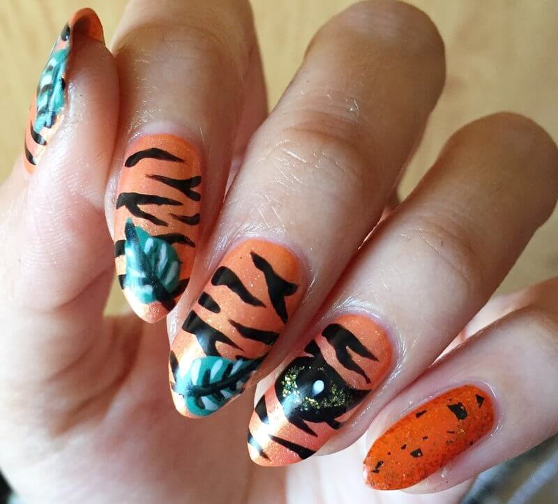 Truly Madly Beauty: Disney Nail Art Series - The Jungle Book Shere Khan ...