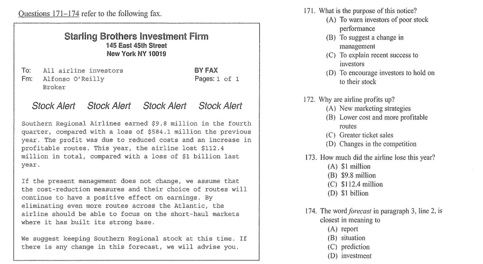 Full TOEIC Test 1 | Full Toeic Test Online Free
