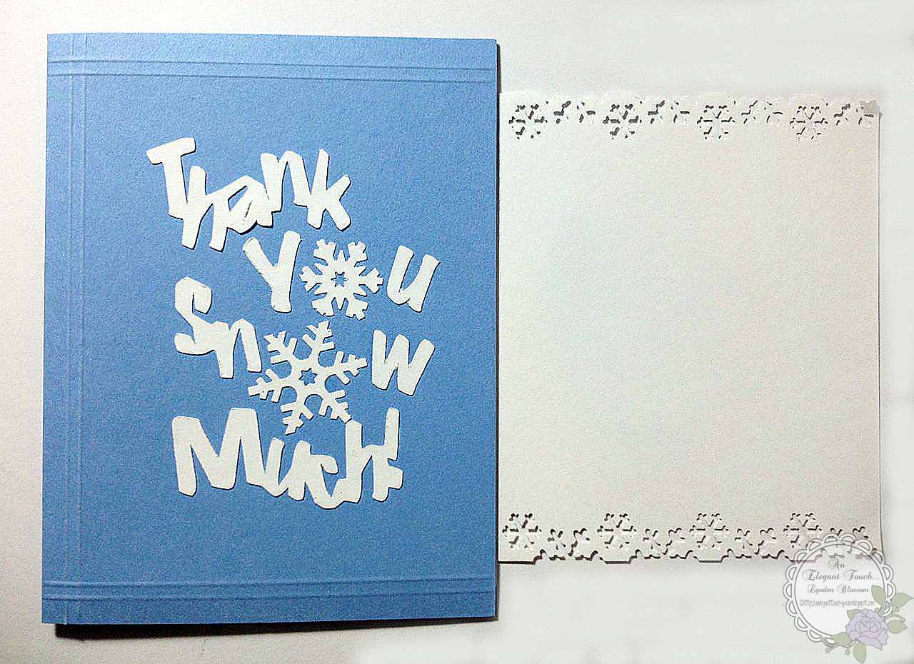 An Elegant Touch...: 'Thank You SNOW Much!' Card