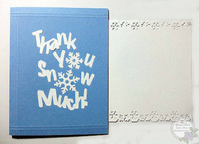 An Elegant Touch...: 'Thank You SNOW Much!' Card