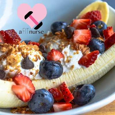 A Fit Nurse: Clean Eating Black Forest Banana Split
