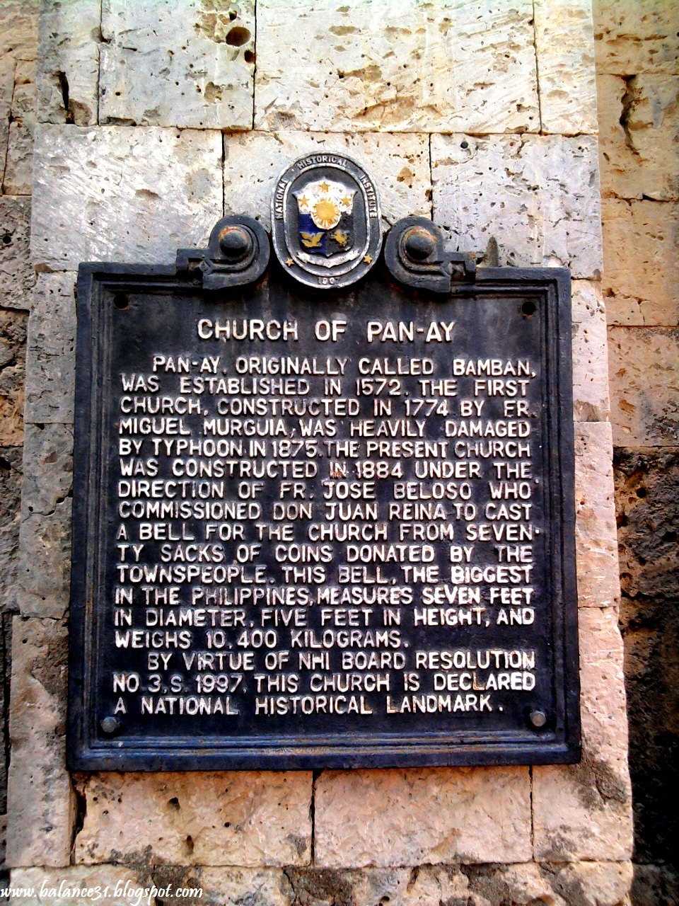 PANAY: HOME OF THE BIGGEST BELL IN ASIA