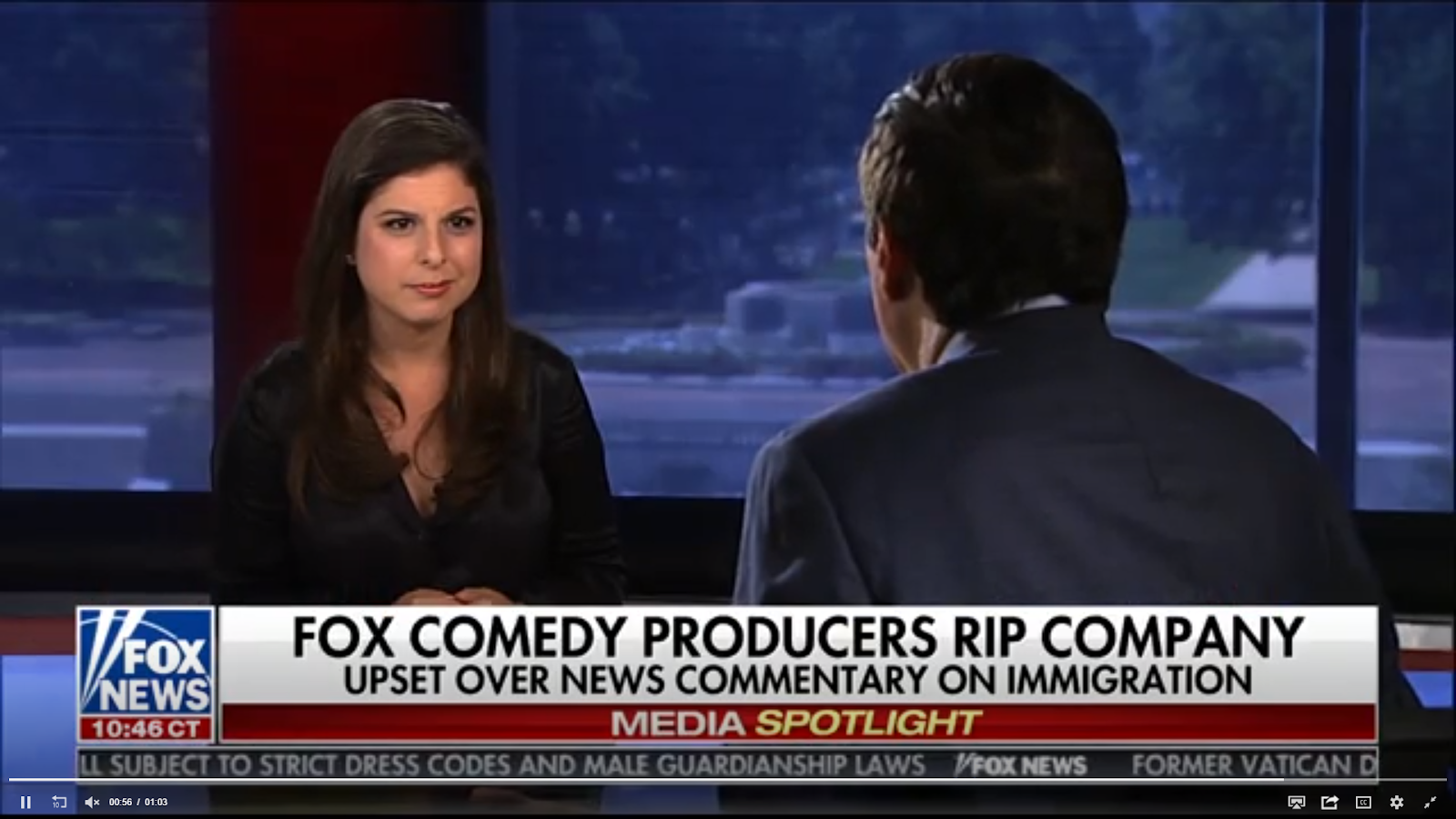 Ladies in Satin Blouses: Sara Fischer - black satin blouse