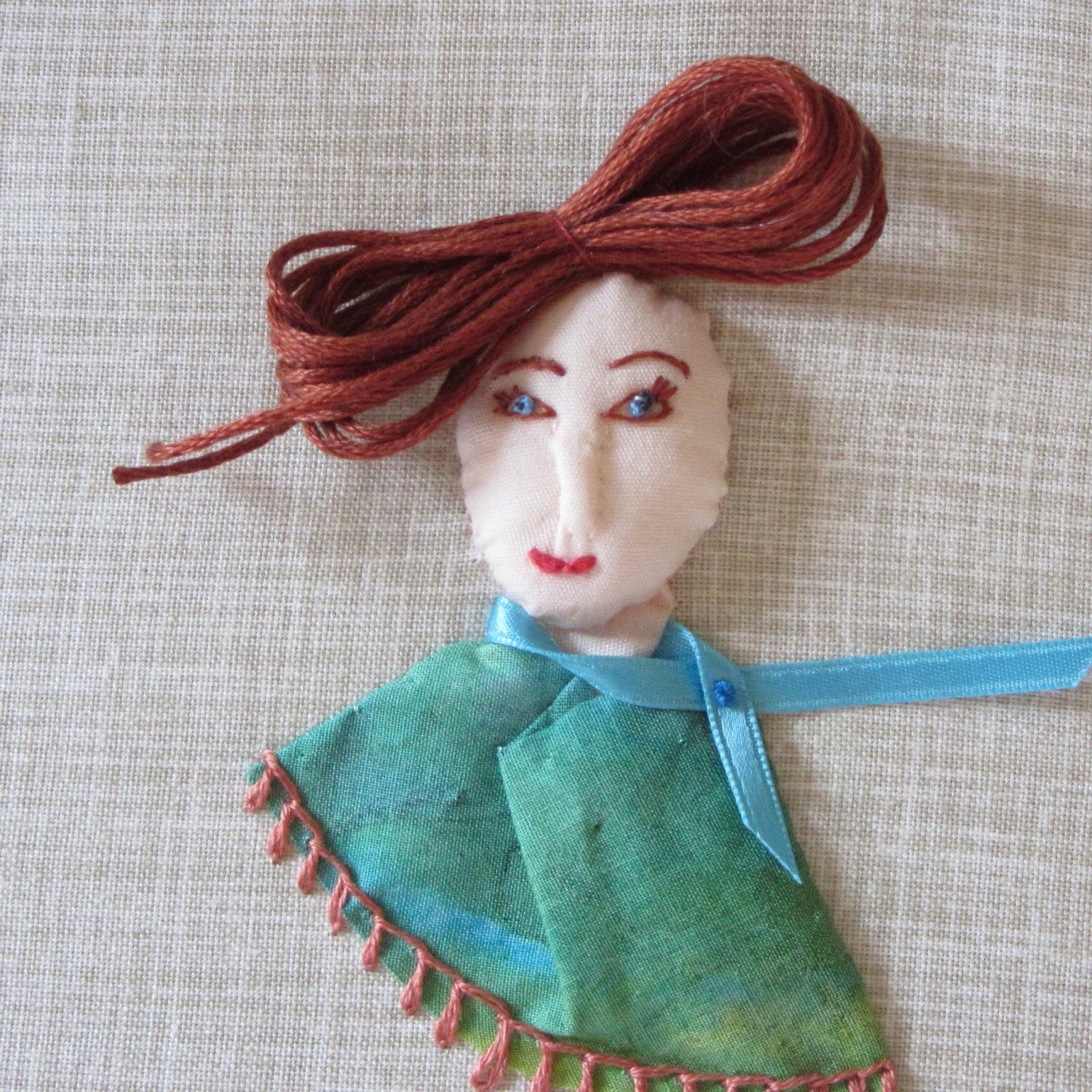 Queenie's Needlework: Stumpwork Portrait Tutorial