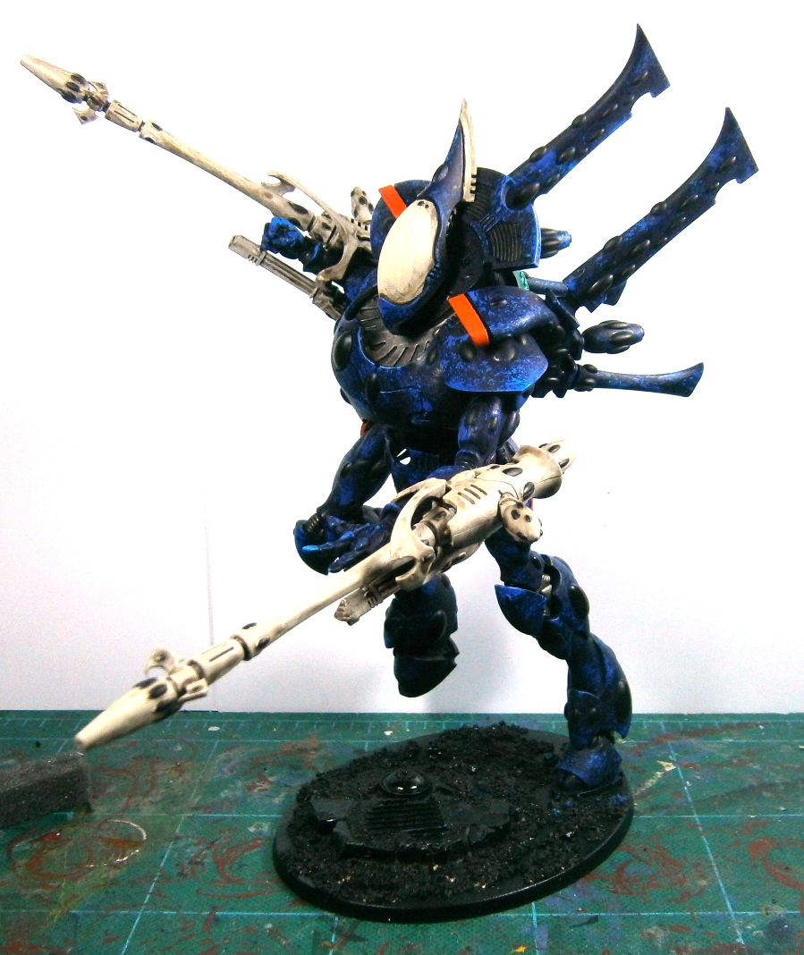 Mordian 7th Regiment: Eldar - Wraithknight painting continues