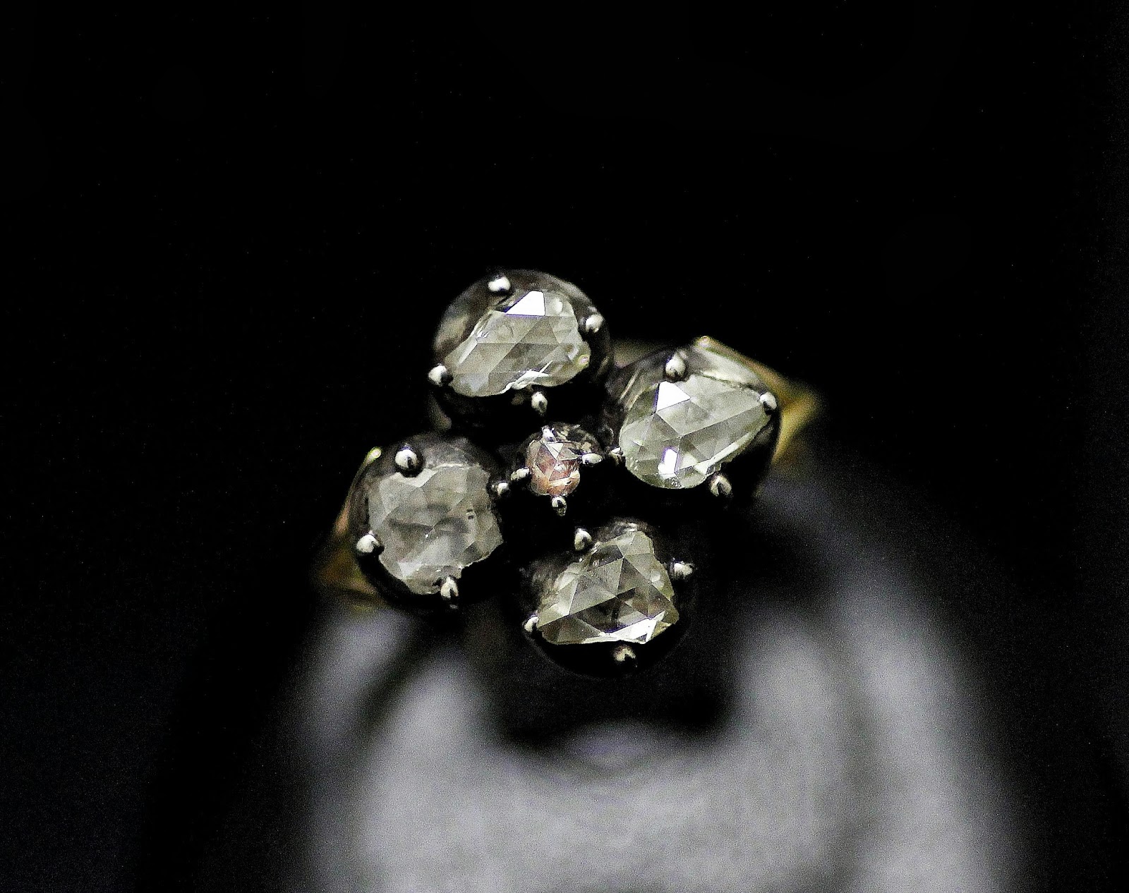 Bright days ahead: Rose cut diamond ring