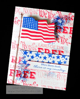 Liberty Flag Card - The Leaf Studio