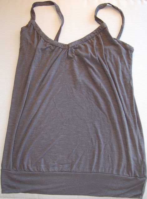 Puddle of Pink: Old tank + scissors + thread = new romper