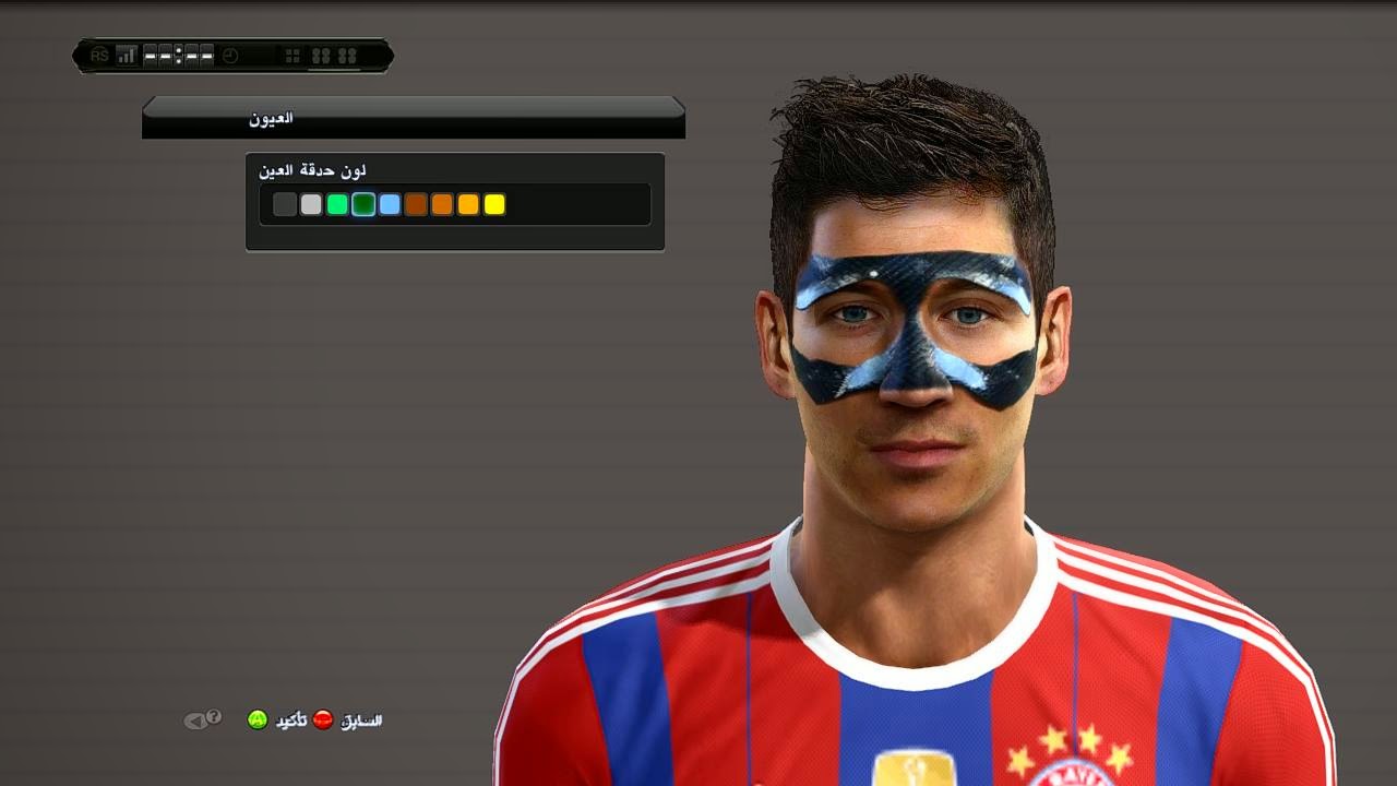 pes-modif: PES 2013 Lewandowski Face With Mask by Mohamed Triki