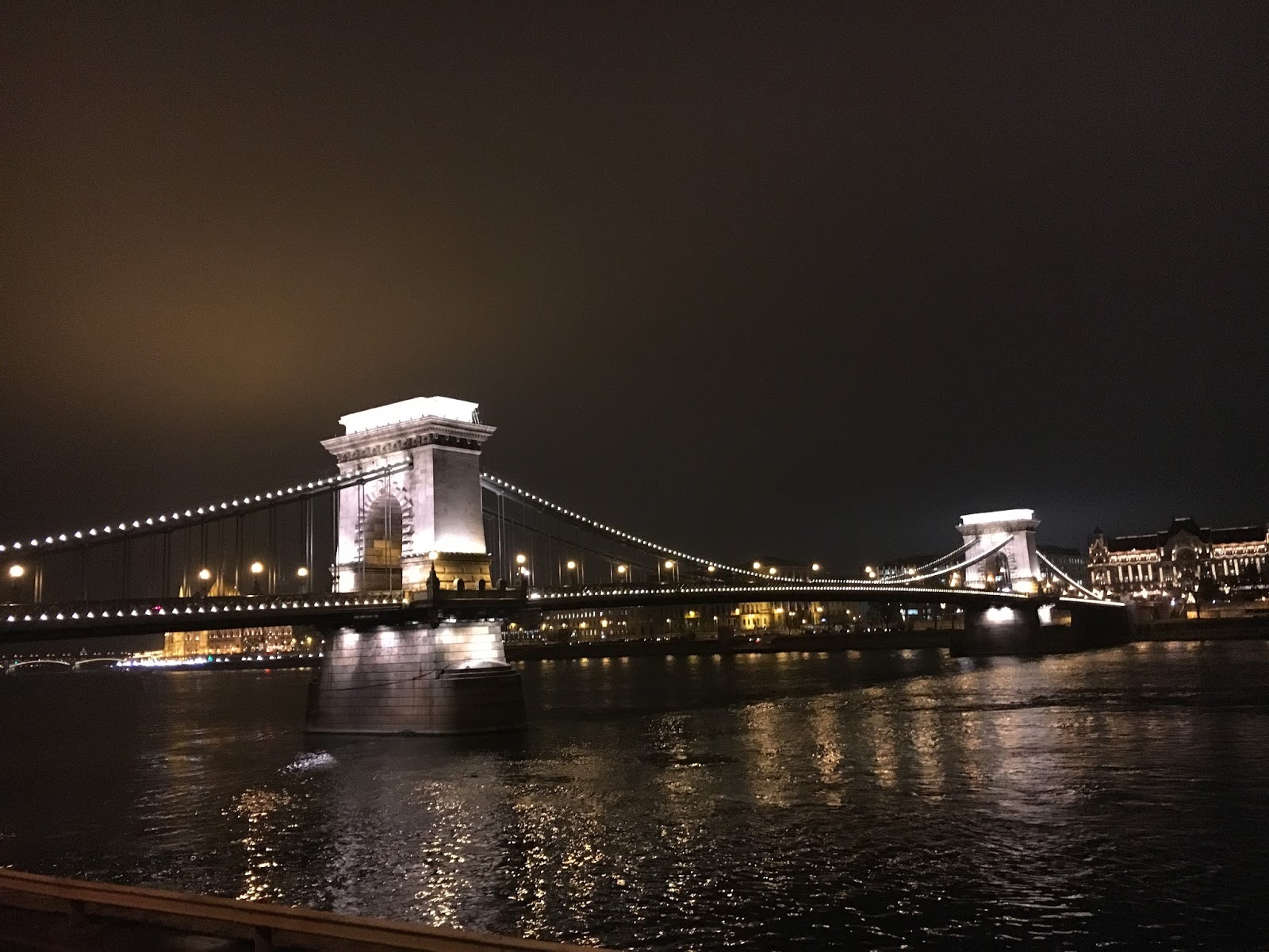 Chain Bridge at Night - Budapest, Hungary - Travel is my favorite Sport